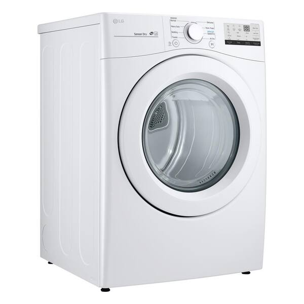 LG - 7.4 Cu.Ft Front Load Ultra Large Capacity Gas Dryer , White