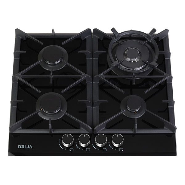 Drija - Toscana 60 Black 24" Gas Cooktop 4 Burners