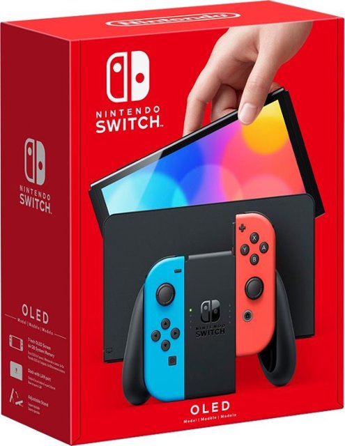 Nintendo - Switch Oled , Red/Neon - EM