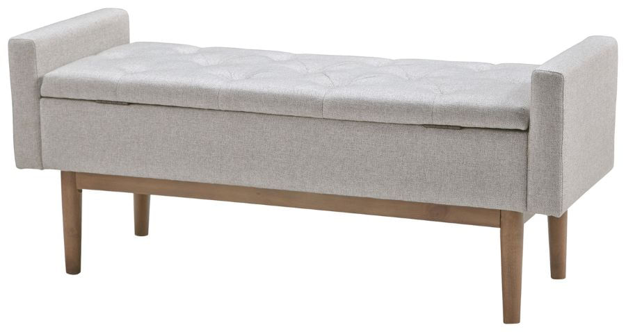 Briarson - Storage Bench , Beige/Brown