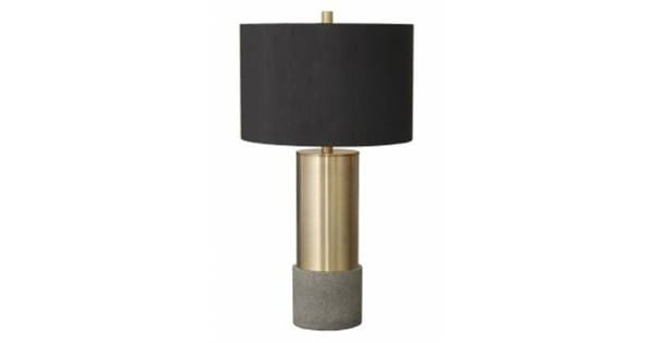 Jacek - Metal Table Lamp , Gray Brass Finish