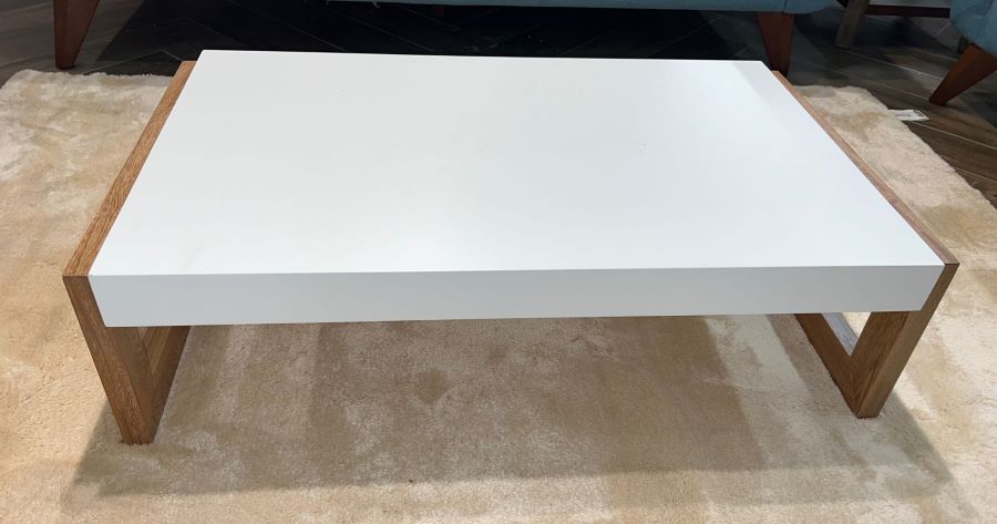 Dallas - Coffee Table , White/Natural