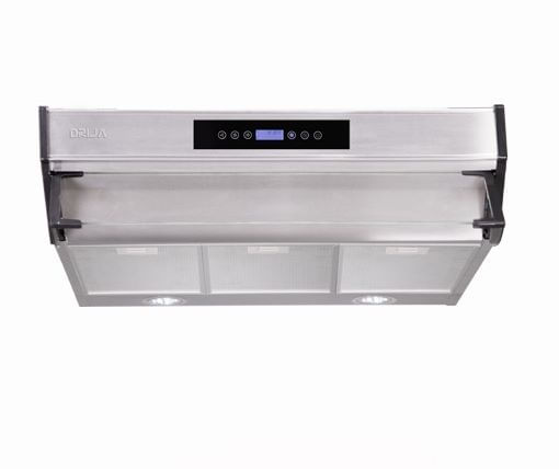 Drija - Slim Touch 76 Silver 30" Cooker Hood