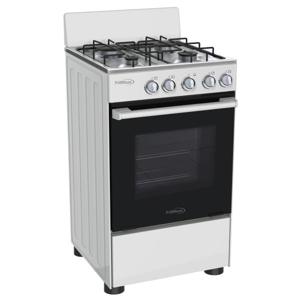 Premium - 20" Gas Stove 4 Burners , White