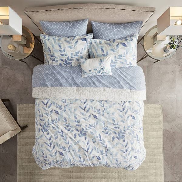 Sofia - Comforter Set Queen , Blue